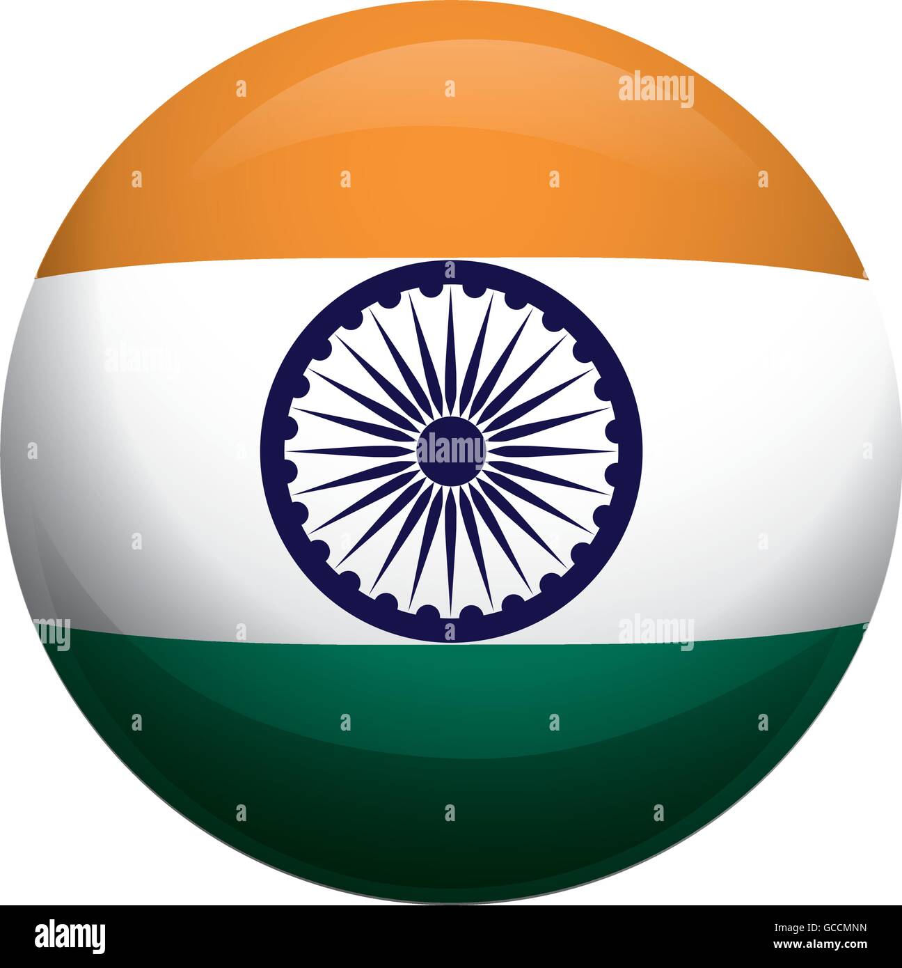 India Flag Icon Vector