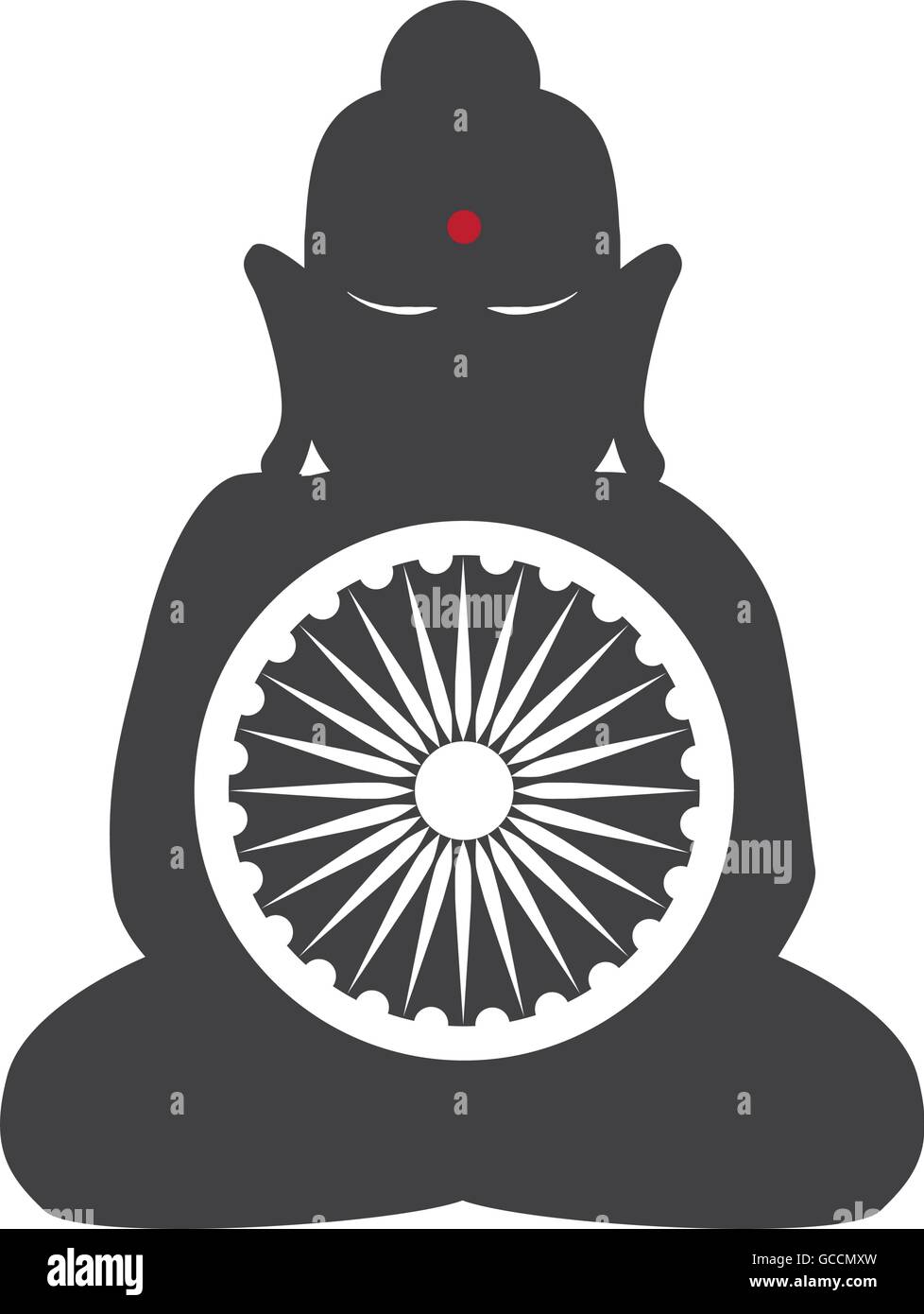 Face of lord buddha Stock Vector Images - Alamy