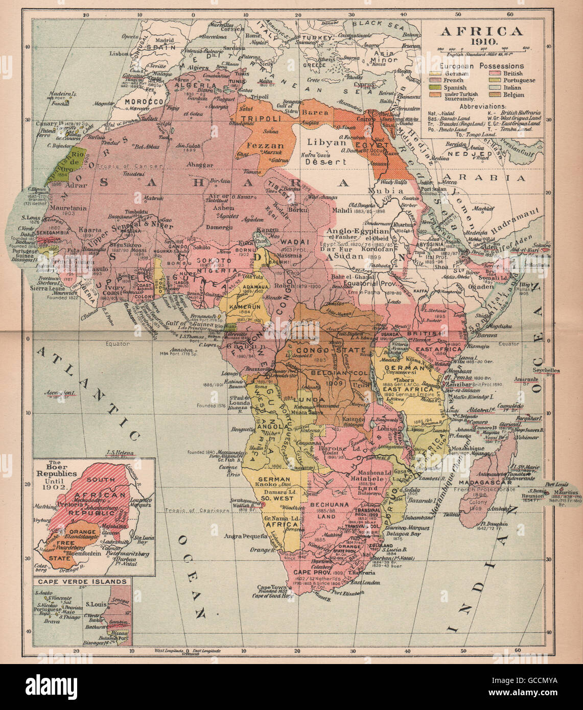 German colonisation map hi-res stock photography and images - Alamy