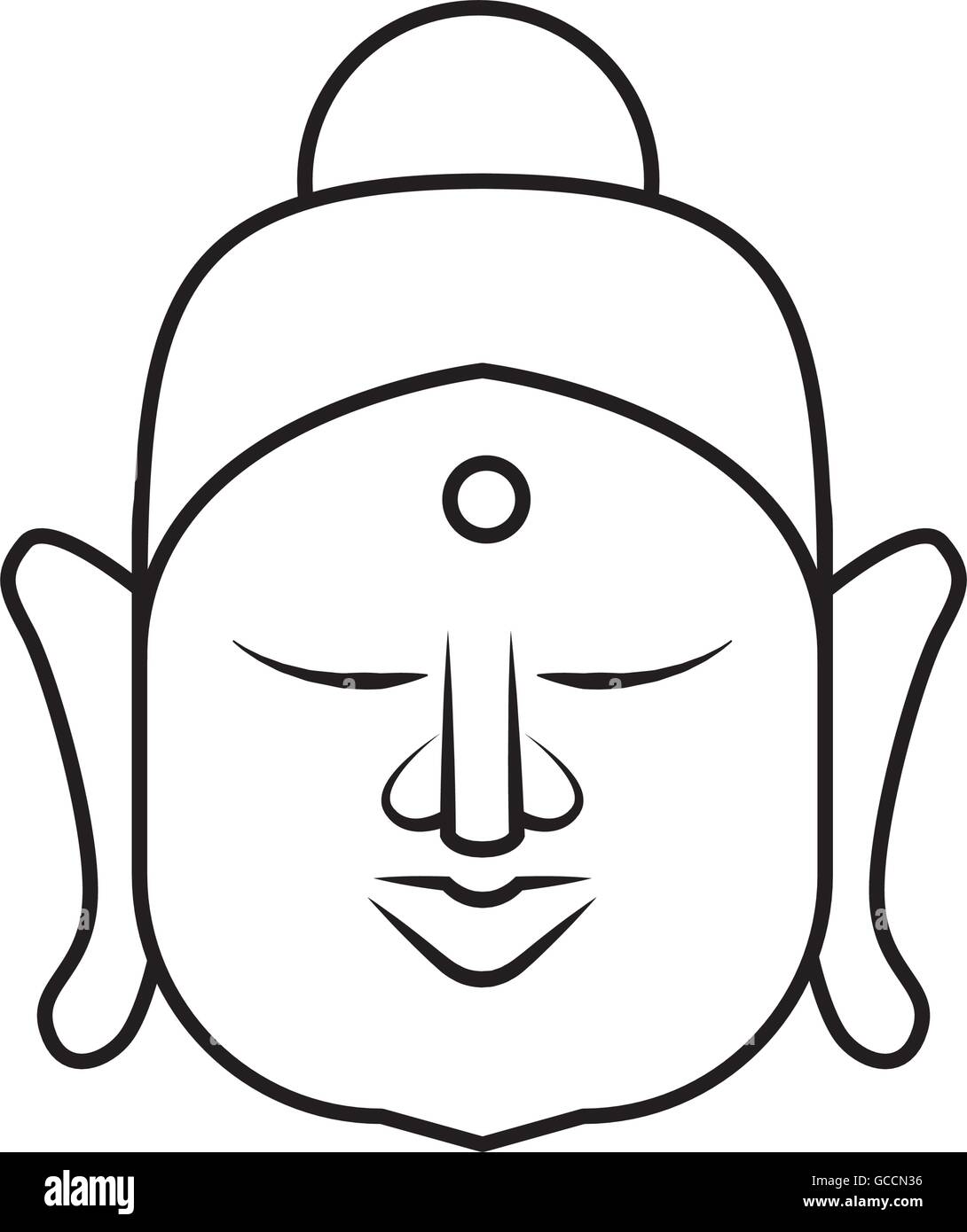 Buddha icon. Indian Culture design. Vector graphic Stock Vector Image ...