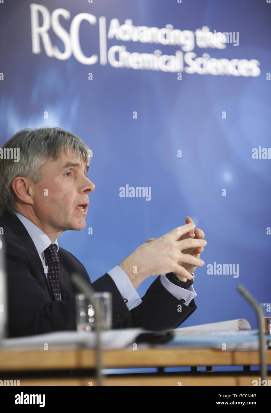 Lord Drayson Minister of State for Science and Innovation speaks at a ...