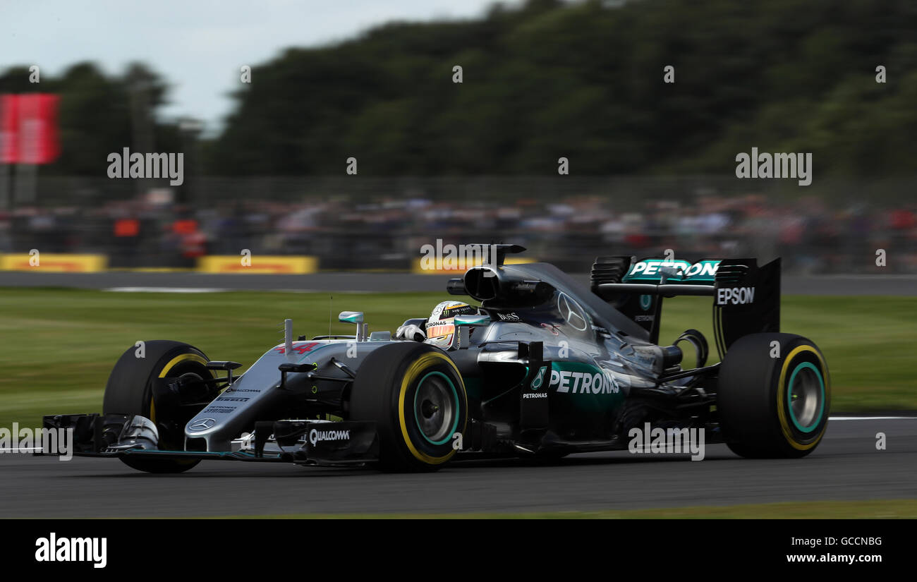 Mercedes. Lewis Hamilton during Practice Day for the 2016 British Grand ...
