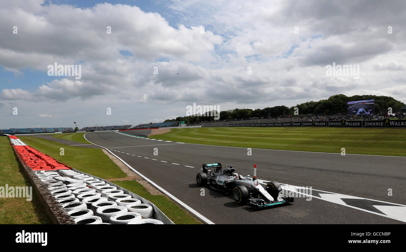 Mercedes' Lewis Hamilton during Practice Day for the 2016 British Grand ...