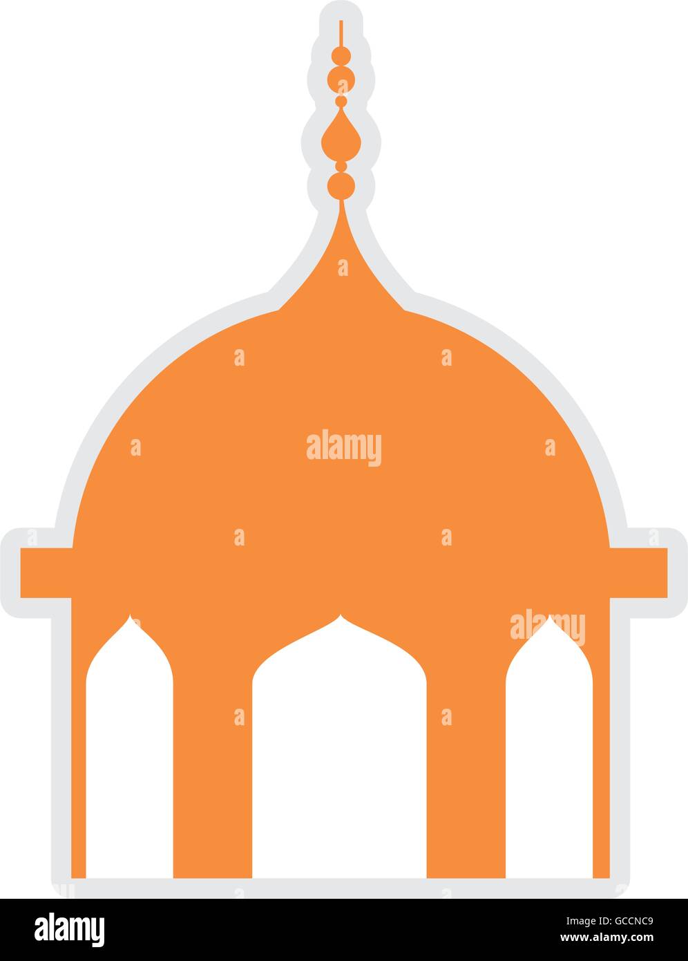 Temple Arch Design Vector