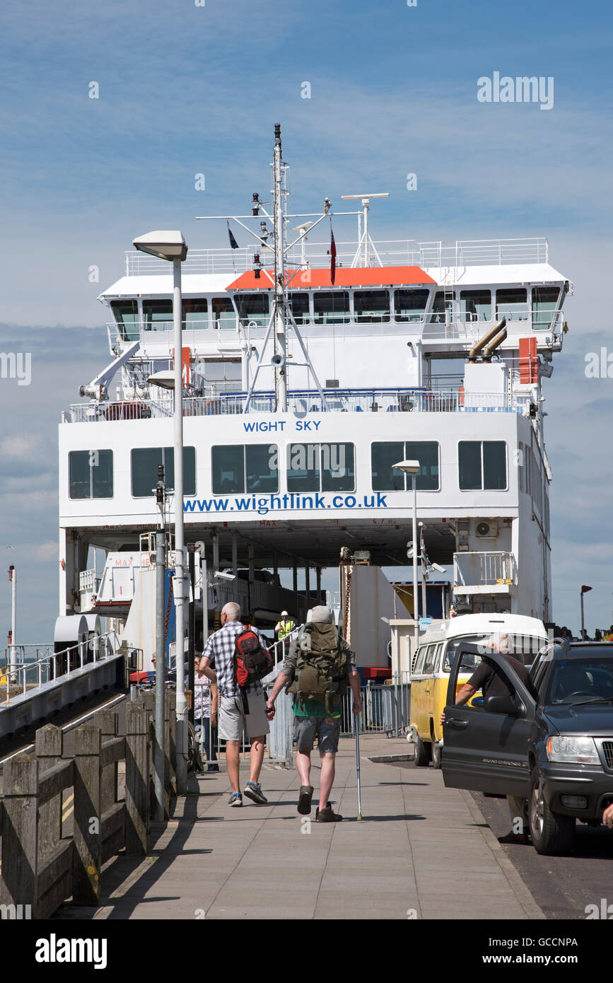 Foot passengers on a ferry hi-res stock photography and images - Alamy