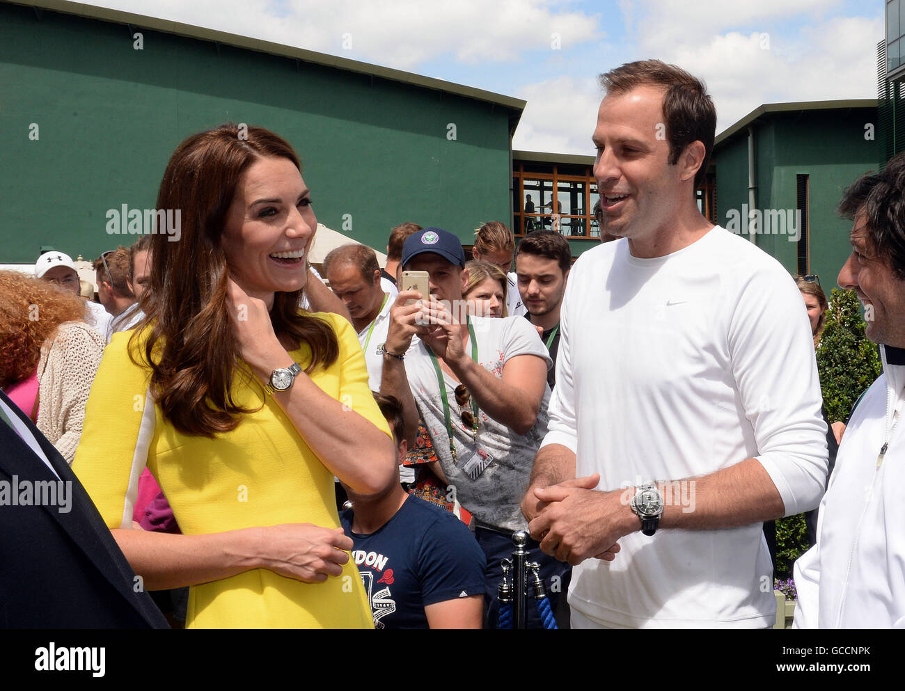 The Duchess of Cambridge meets former tennis player Greg Rusedski ...