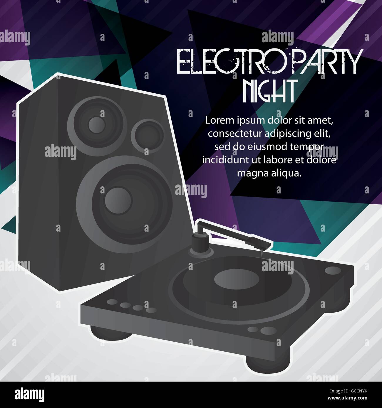 Speaker icon. Electro Party design. Vector graphic Stock Vector Image ...