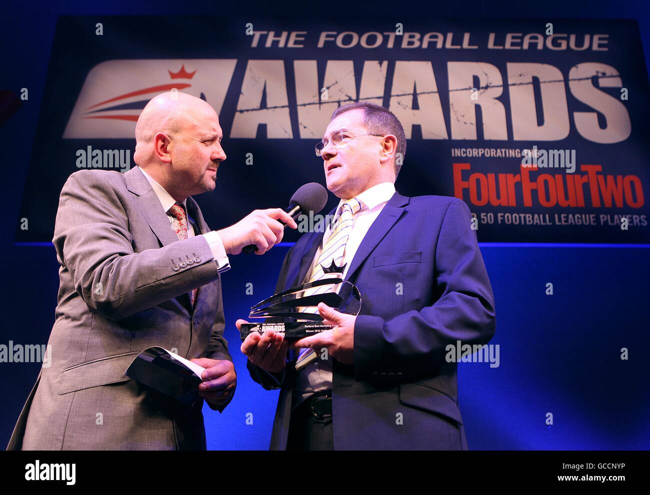Nottingham Forest Safety Officer Alan Bexon (right) with the award for ...