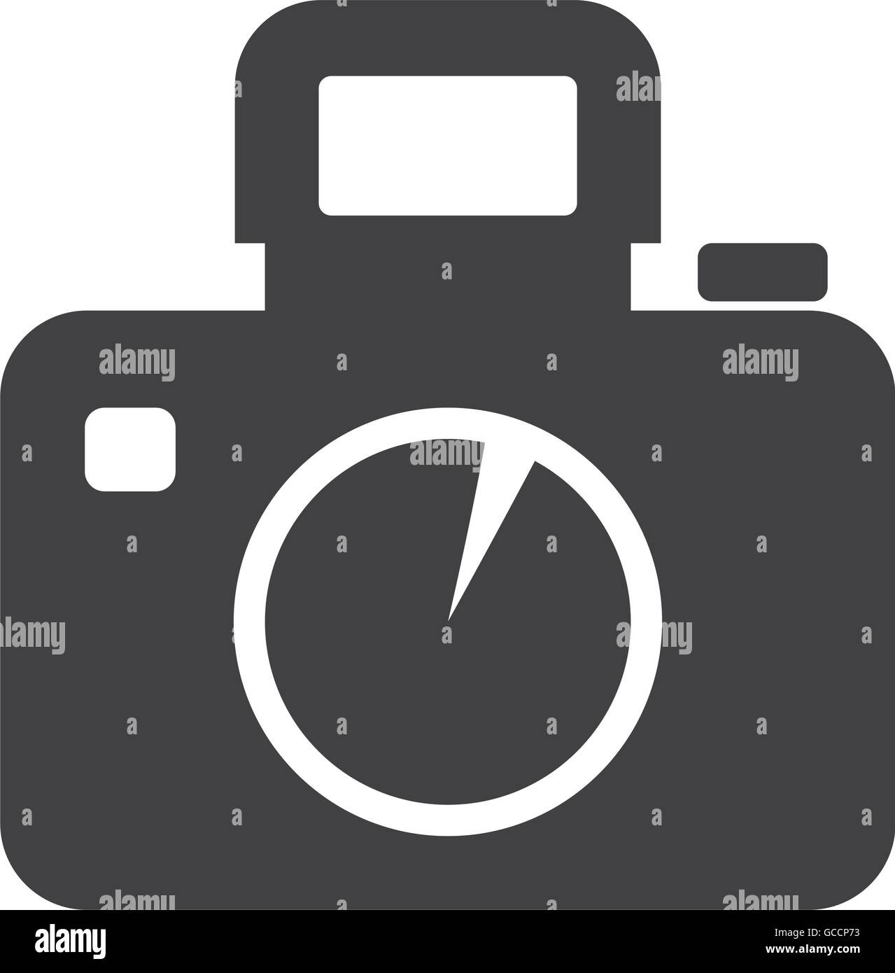 Camera with flash icon. Gadget design. Vector graphic Stock Vector ...