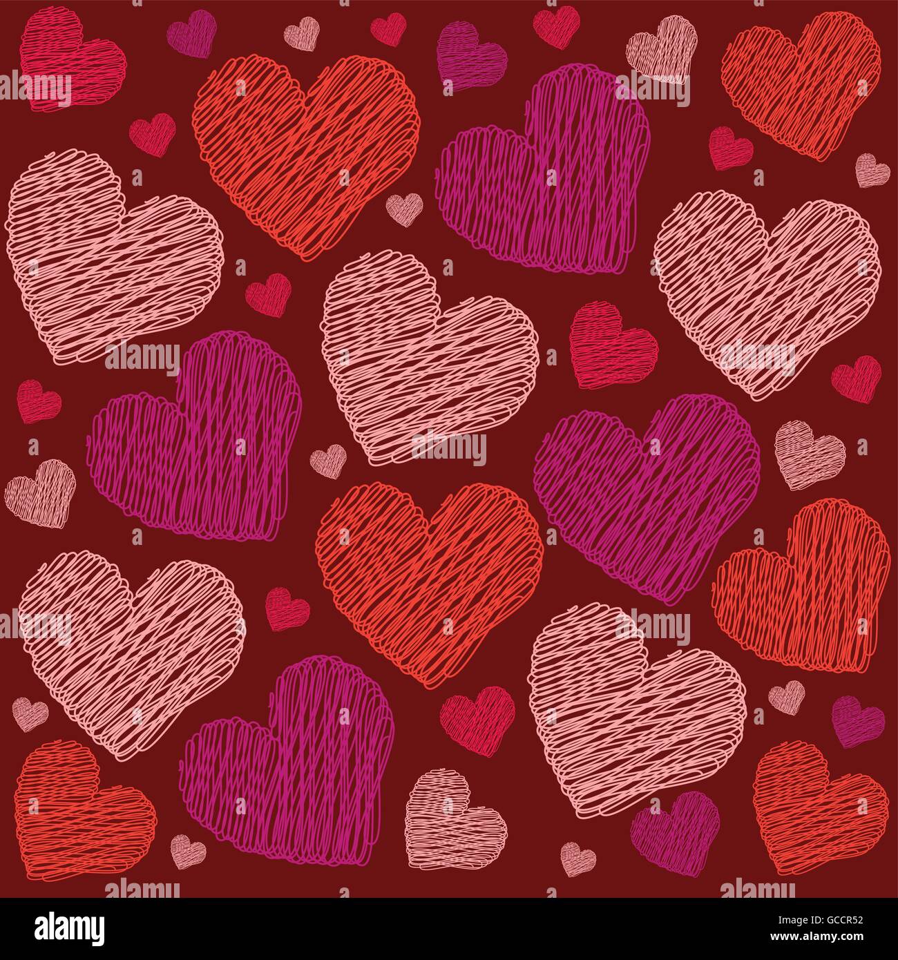 Valentine heart pattern. Vector illustration Eps 10 Stock Vector Image ...