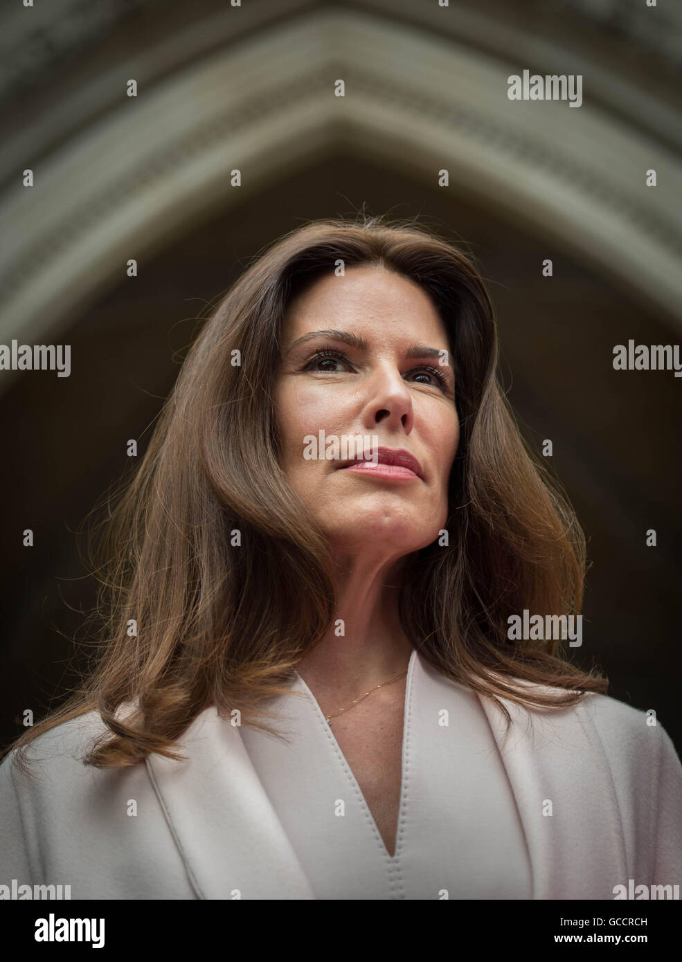 Christina Estrada, 54, leaves the High Court in London after she was ...