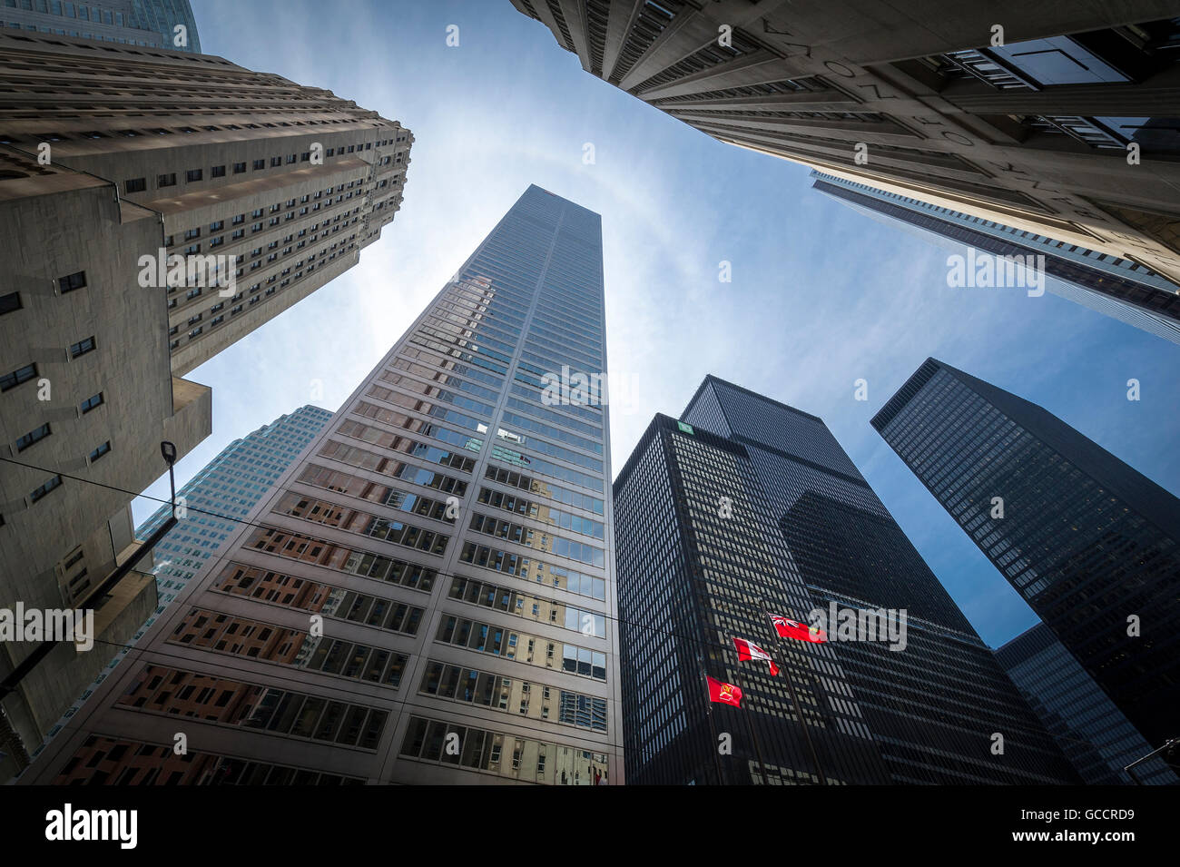 Toronto downtown financial district Stock Photo - Alamy
