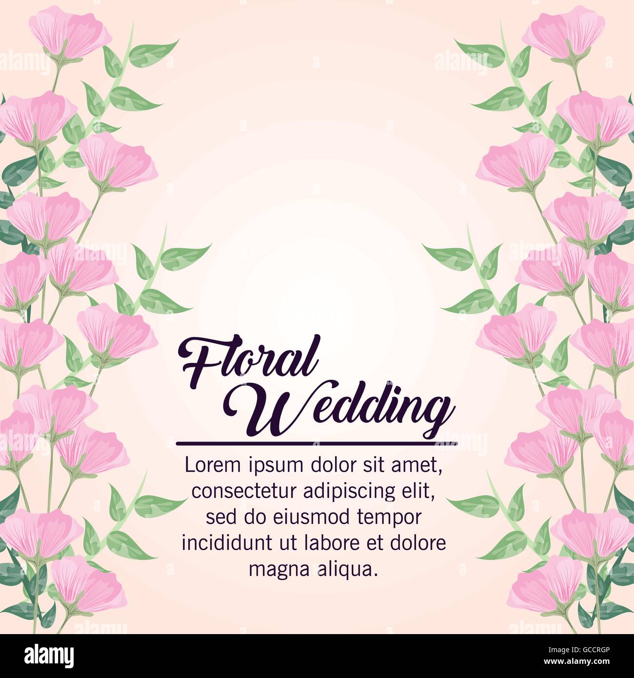 Drawing flower icon. Floral wedding design. Vector graphic Stock Vector ...