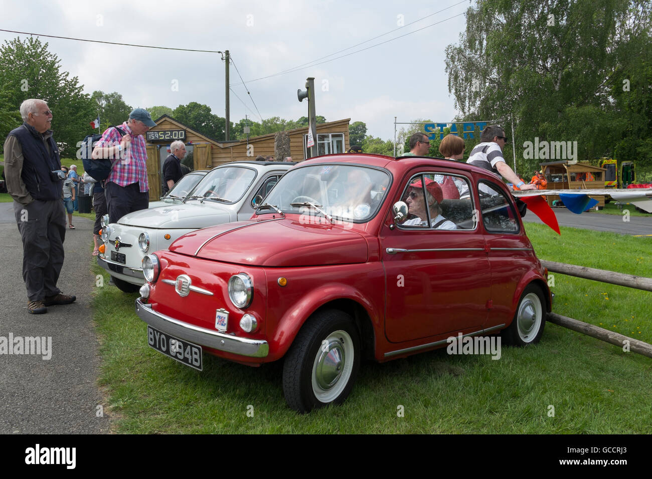 1960s Fiat 500 Cinquecentos at the French and Italian motoring festival ...