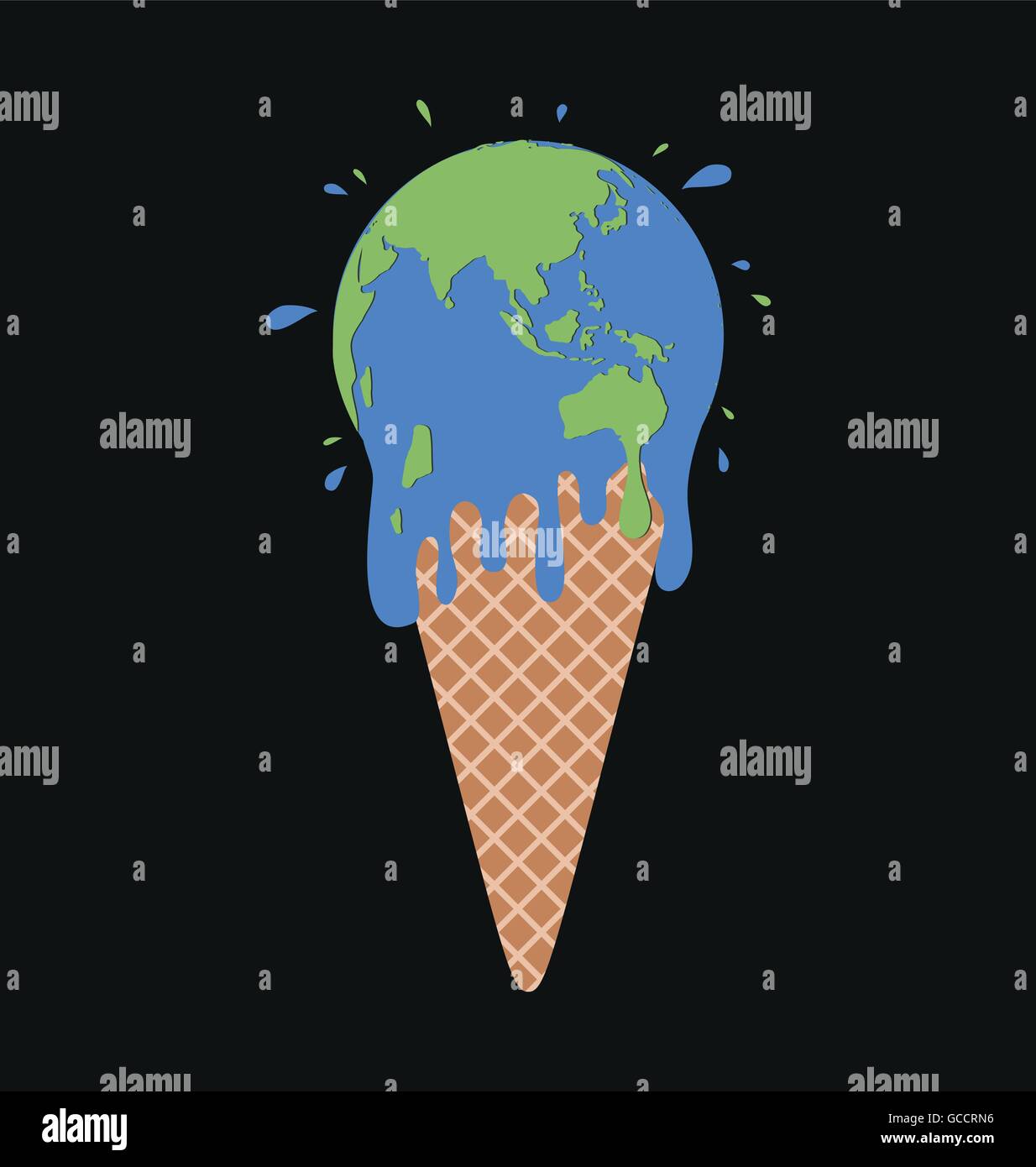 Diagram Showing How Ice Melts Download Free Vectors