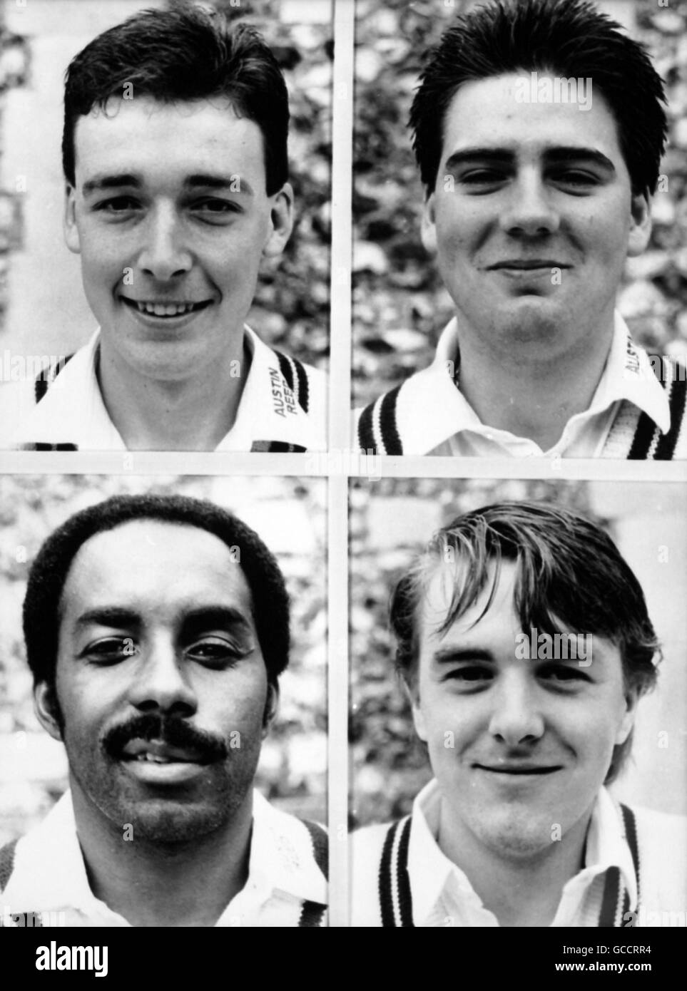 Cricket - Middlesex County Cricket Club - 1987 - Portraits Stock Photo ...