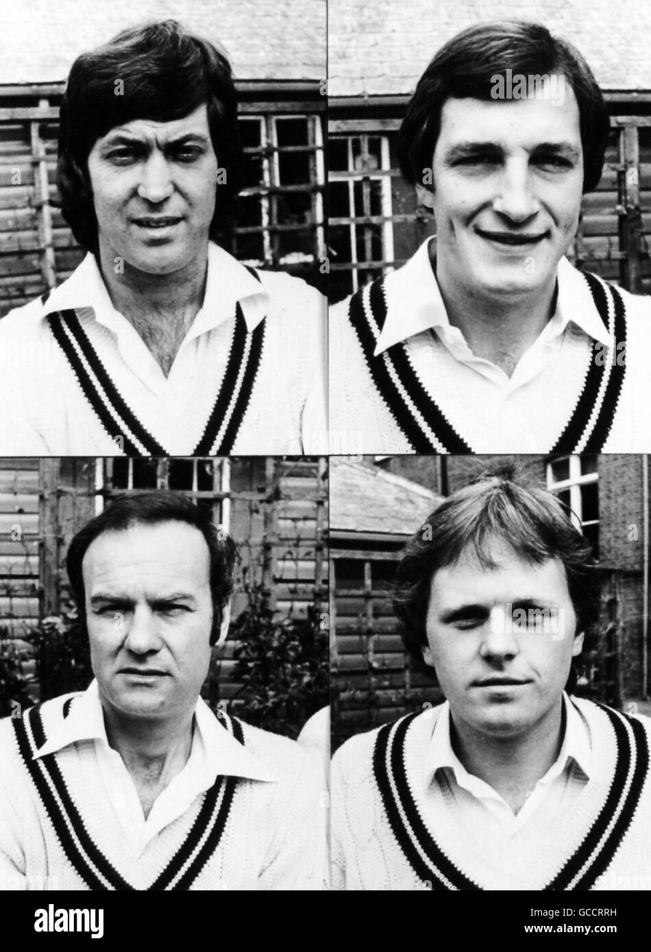 Cricket - Middlesex County Cricket Club - 1979 - Portraits Stock Photo ...