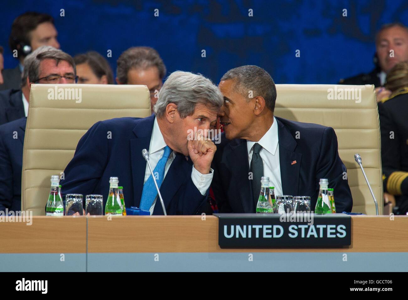 Us president barack obama start the first working session hi-res stock ...