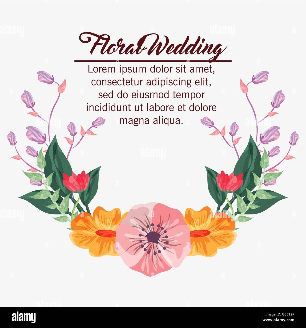 Drawing flower icon. Floral wedding design. Vector graphic Stock Vector ...