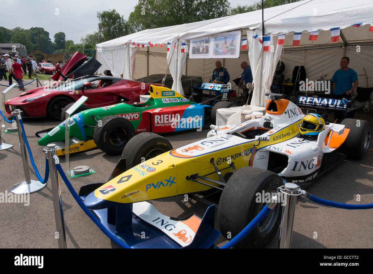Formula One F1 cars at the French and Italian motoring festival at ...