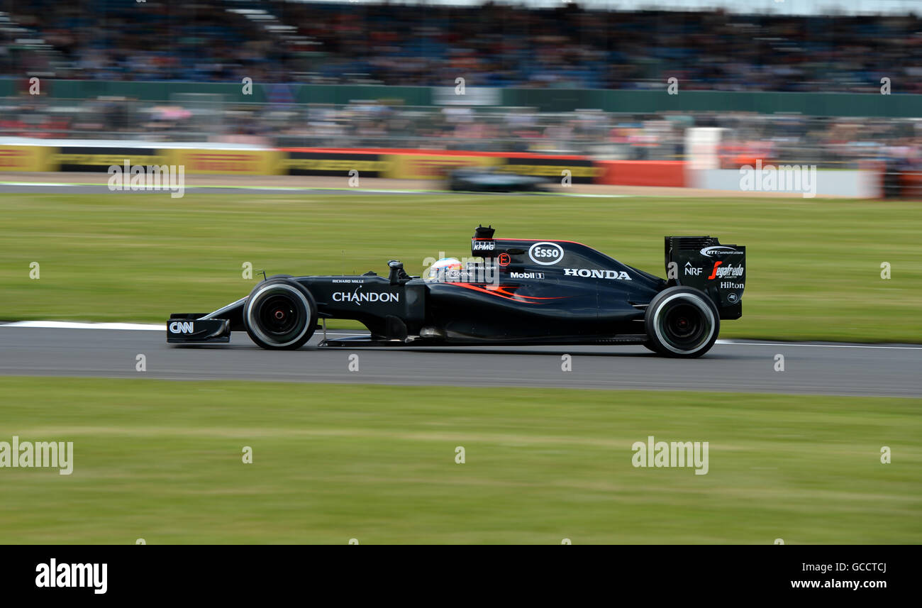 McLaren's Fernando Alonso during Practice Day for the 2016 British ...