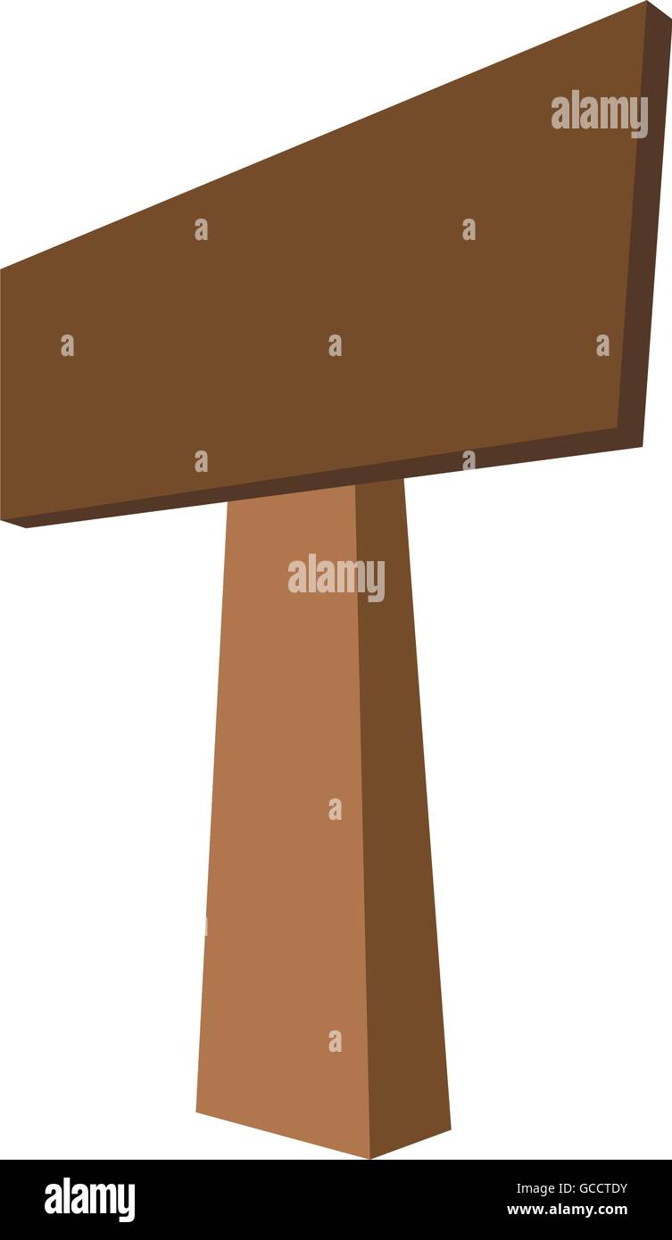 Road sign of wood icon. Direction design. Vector graphic Stock Vector ...