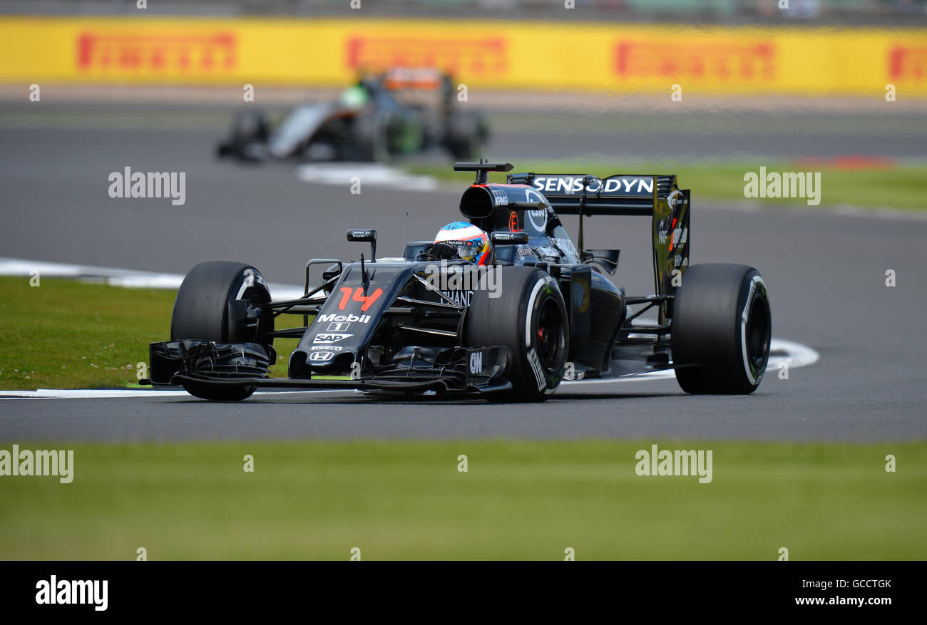 McLaren's Fernando Alonso during Practice Day for the 2016 British ...