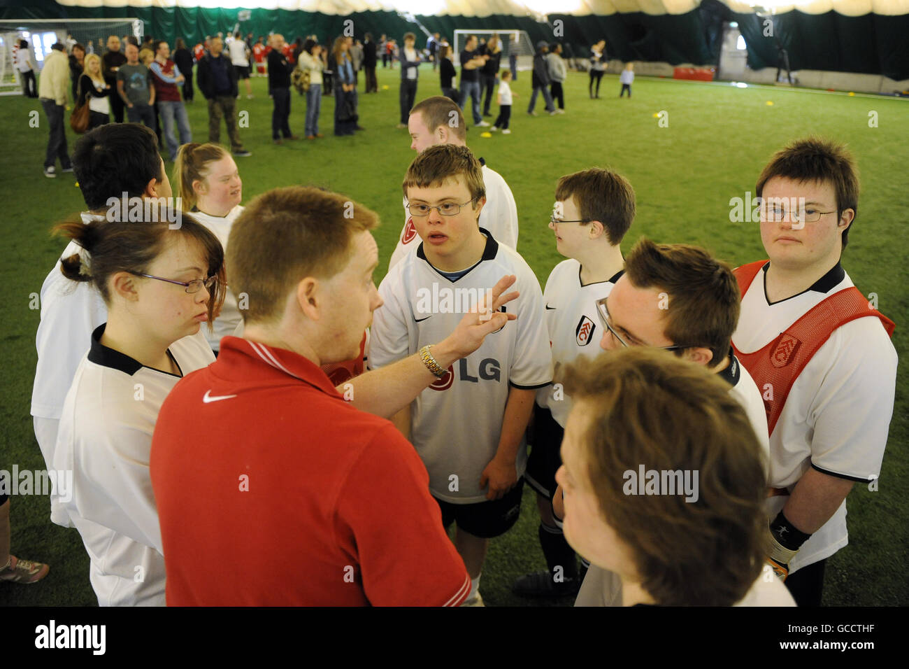 Football soccer downs syndrome team hi-res stock photography and images ...