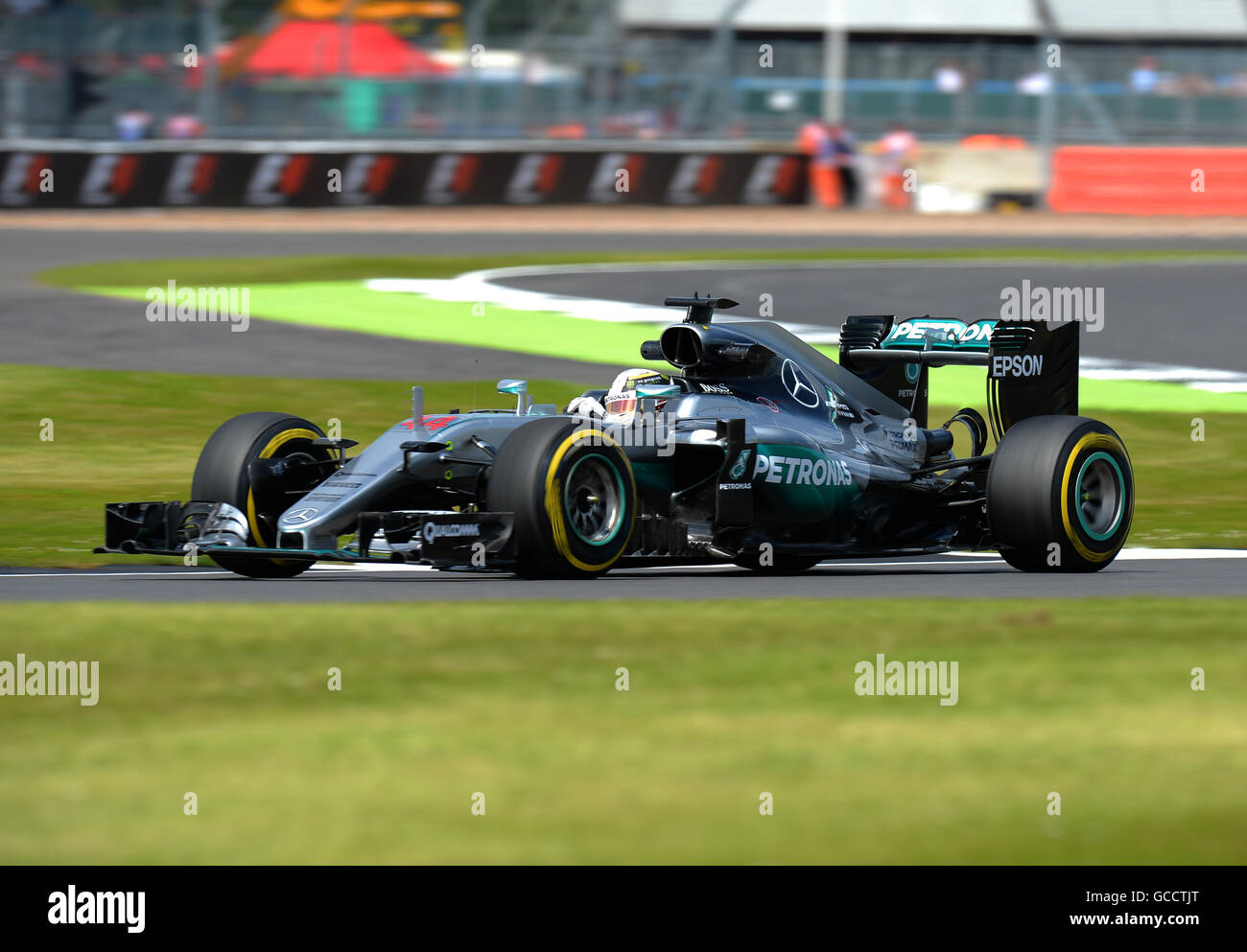 Mercedes' Lewis Hamilton during Practice Day for the 2016 British Grand ...