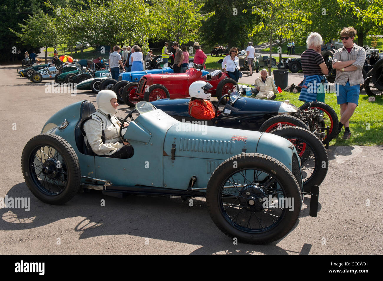 Stephanie Wilton in a 1935 Austin and Hannah Enticknap in a 1927 Morgan ...