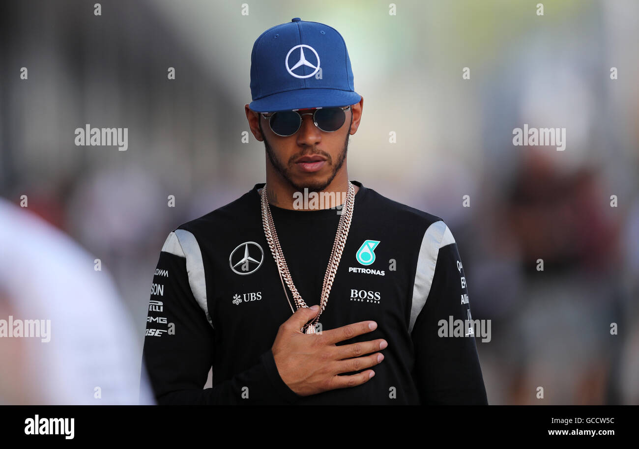 Mercedes' Lewis Hamilton during Practice Day for the 2016 British Grand ...