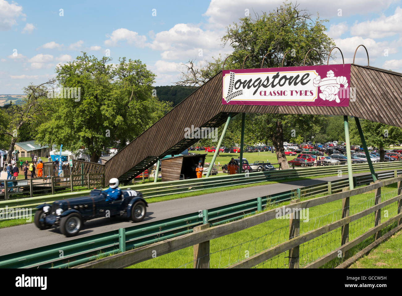 Christopher Rhys-Jones in a 1934 Lagonda Rapier Special racing up the ...