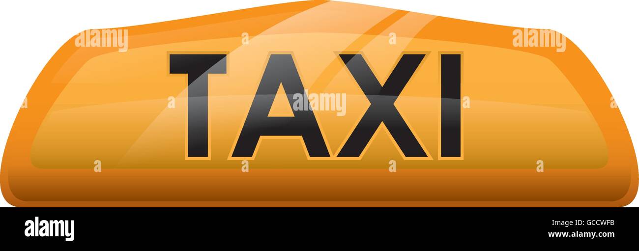Taxi text icon. Public service. Vector graphic Stock Vector Image & Art ...