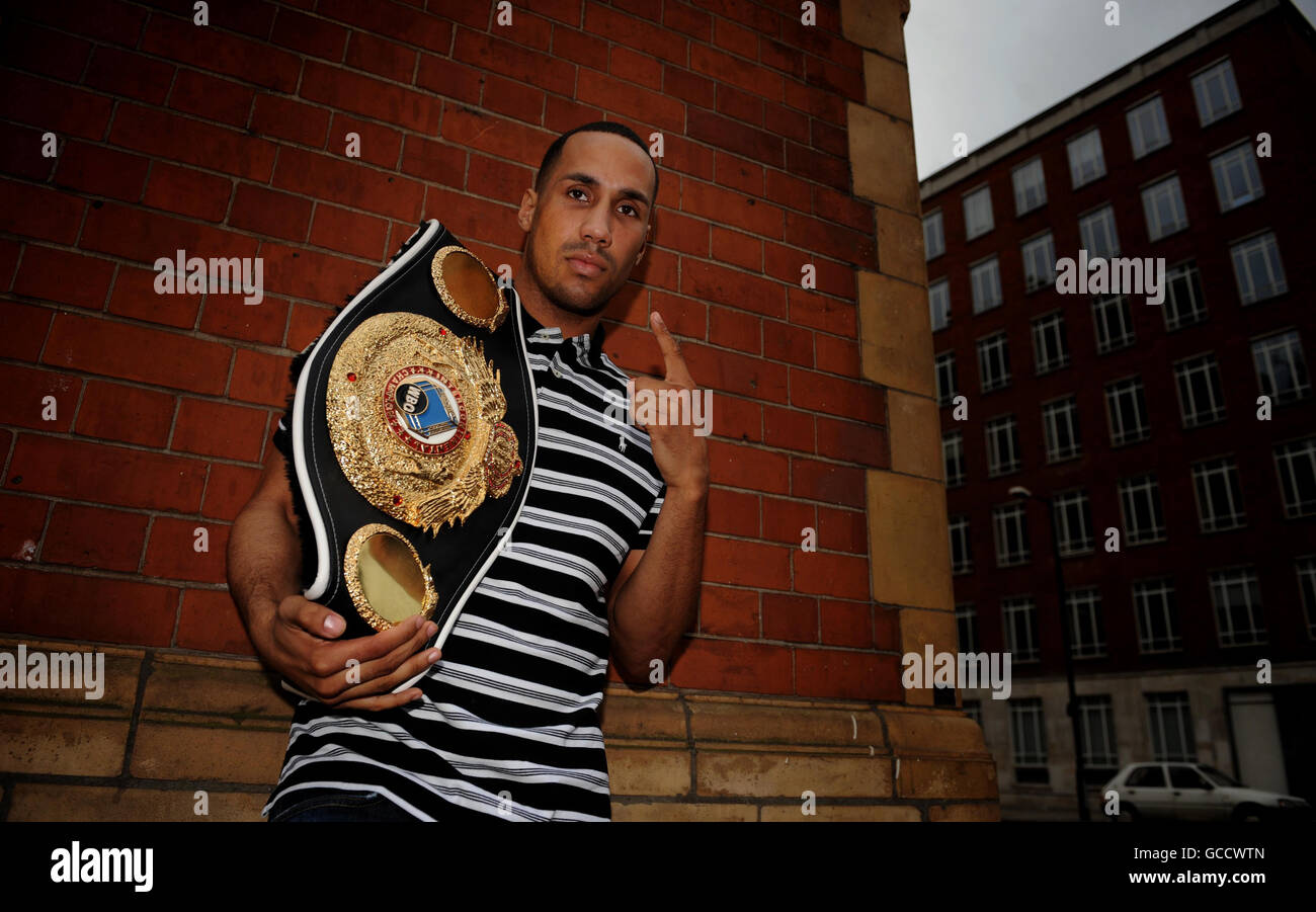 James DeGale poses with the vacant WBA International Super Middleweight ...