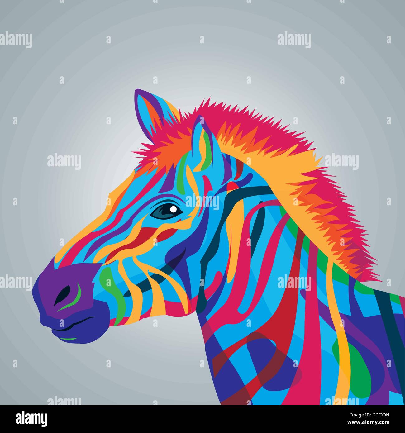 zebra icon. Animal and art design. Vector graphic Stock Vector Image ...