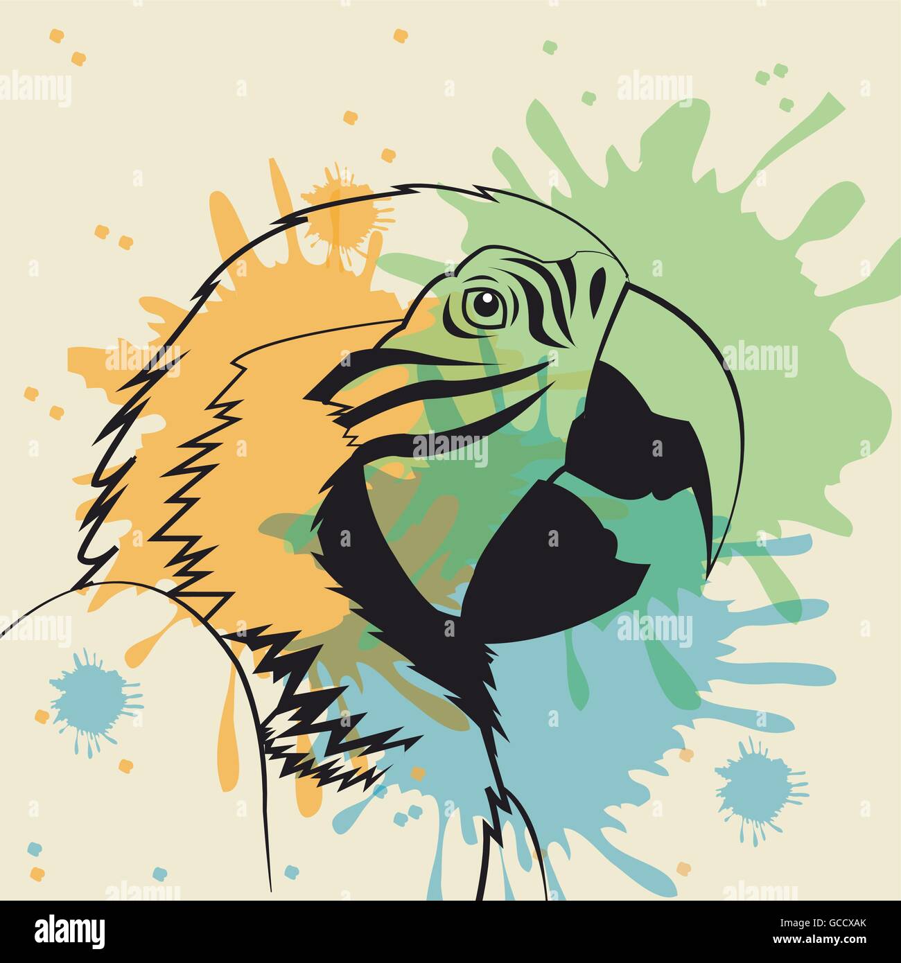 Parrot bird icon. Animal and art design. Vector graphic Stock Vector ...