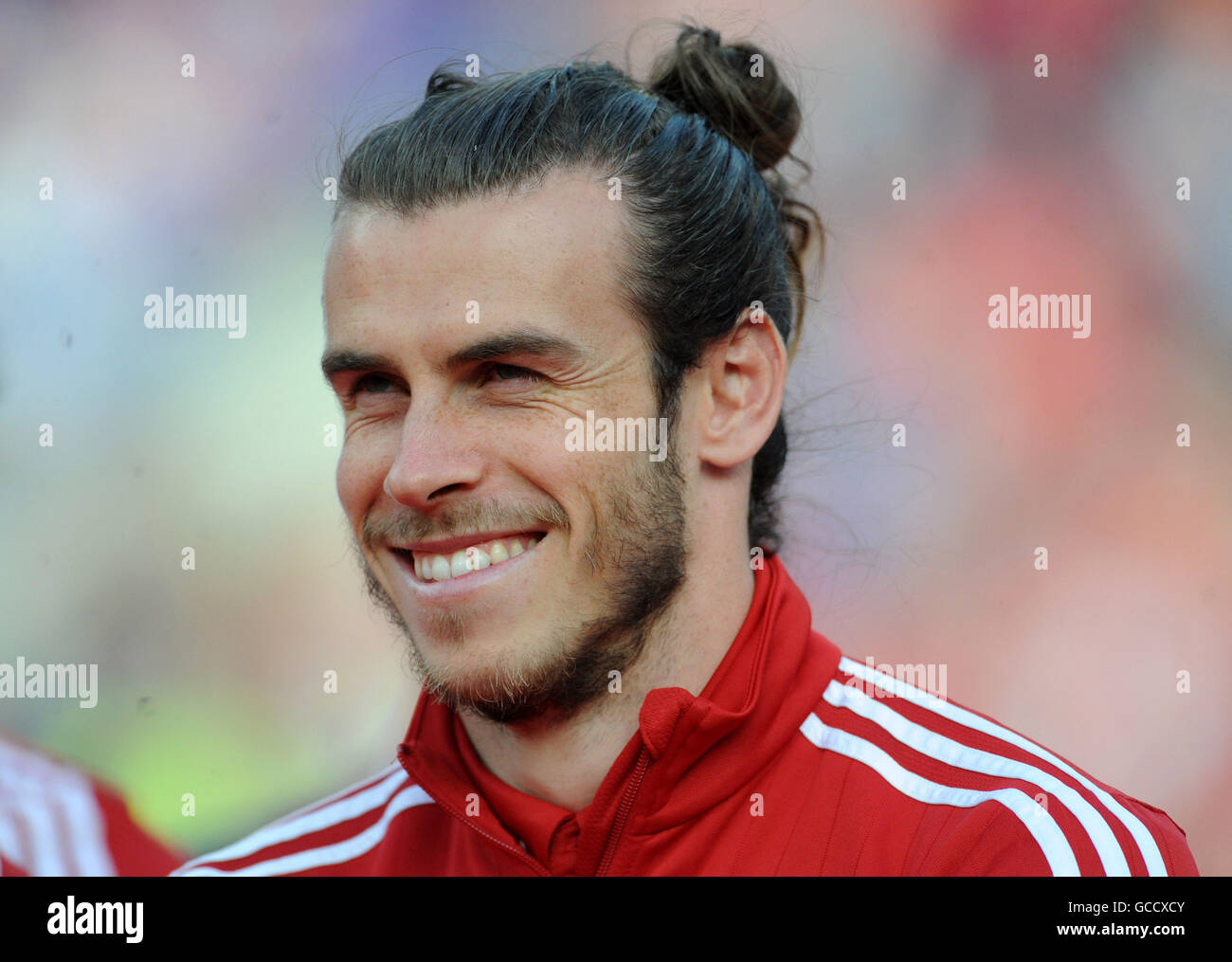Wales' Gareth Bale celebrates his teams success at Euro 2016 with a ...