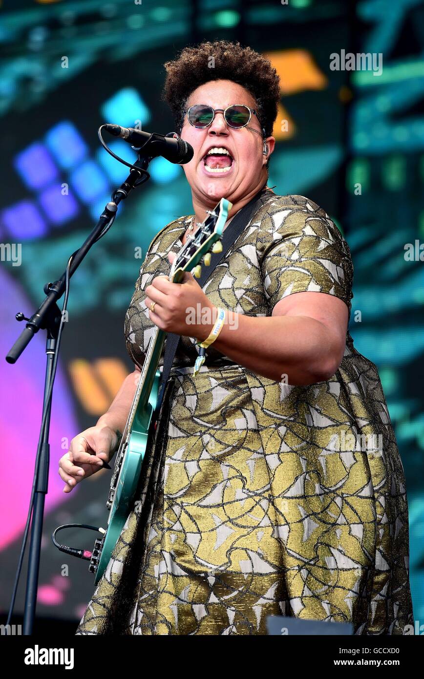 Brittany Howard of Alabama Shakes performing at the British Summer Time ...