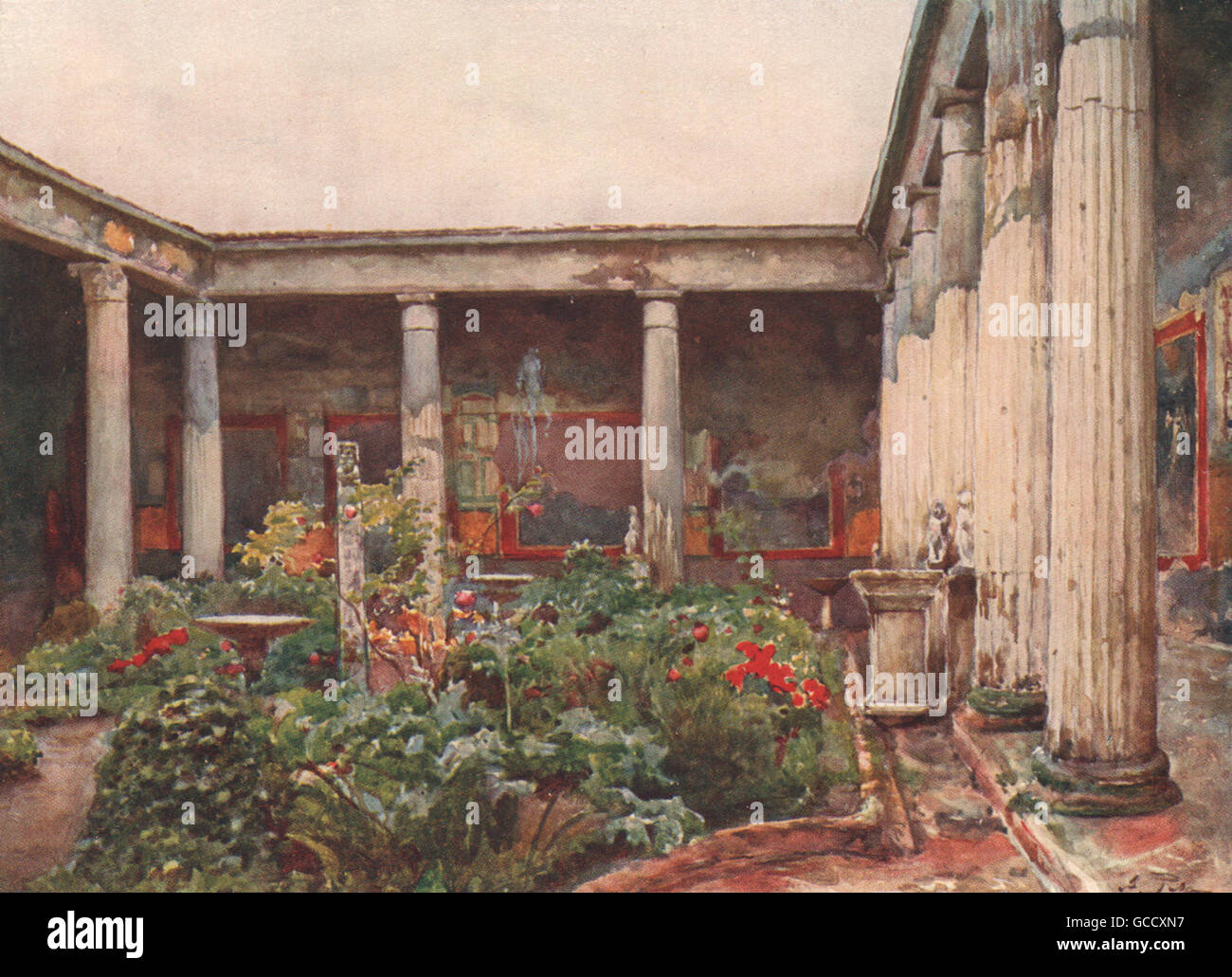 House of the vettii peristyle hi-res stock photography and images - Alamy