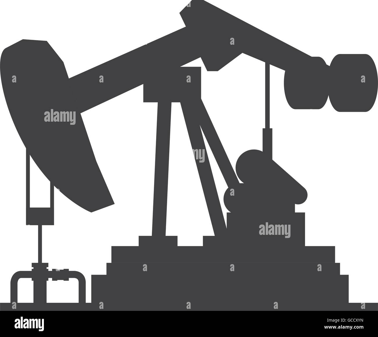 Oil pump icon. Oil industry concept. Vector graphic Stock Vector Image ...
