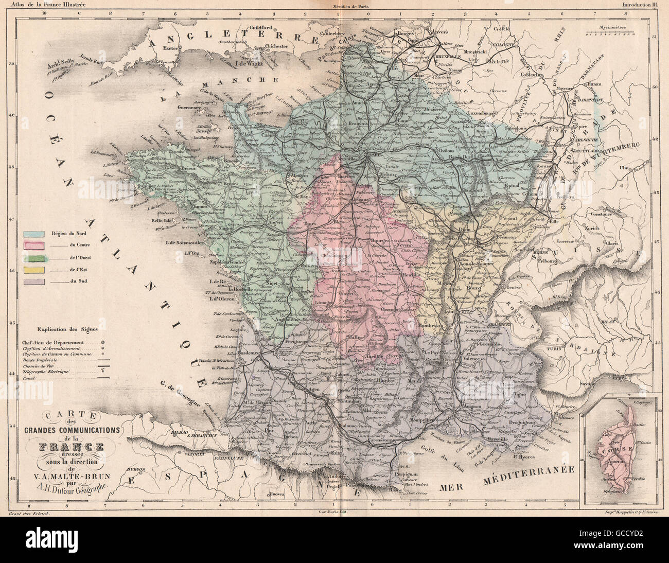 Carte france regions hi-res stock photography and images - Alamy