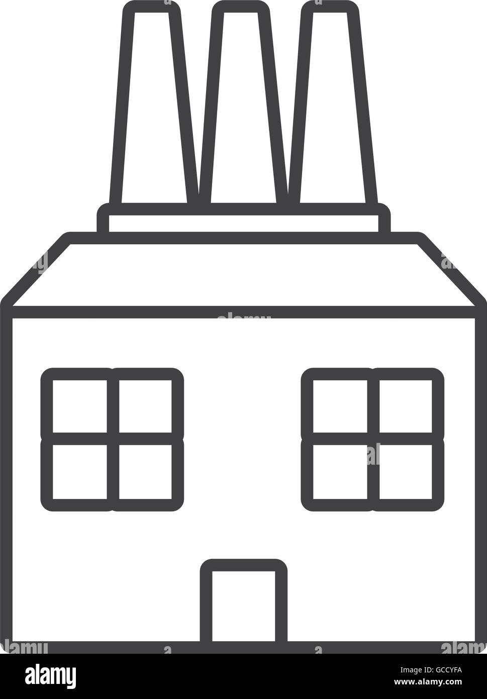 Plant building icon. Industry design. Vector graphic Stock Vector Image ...