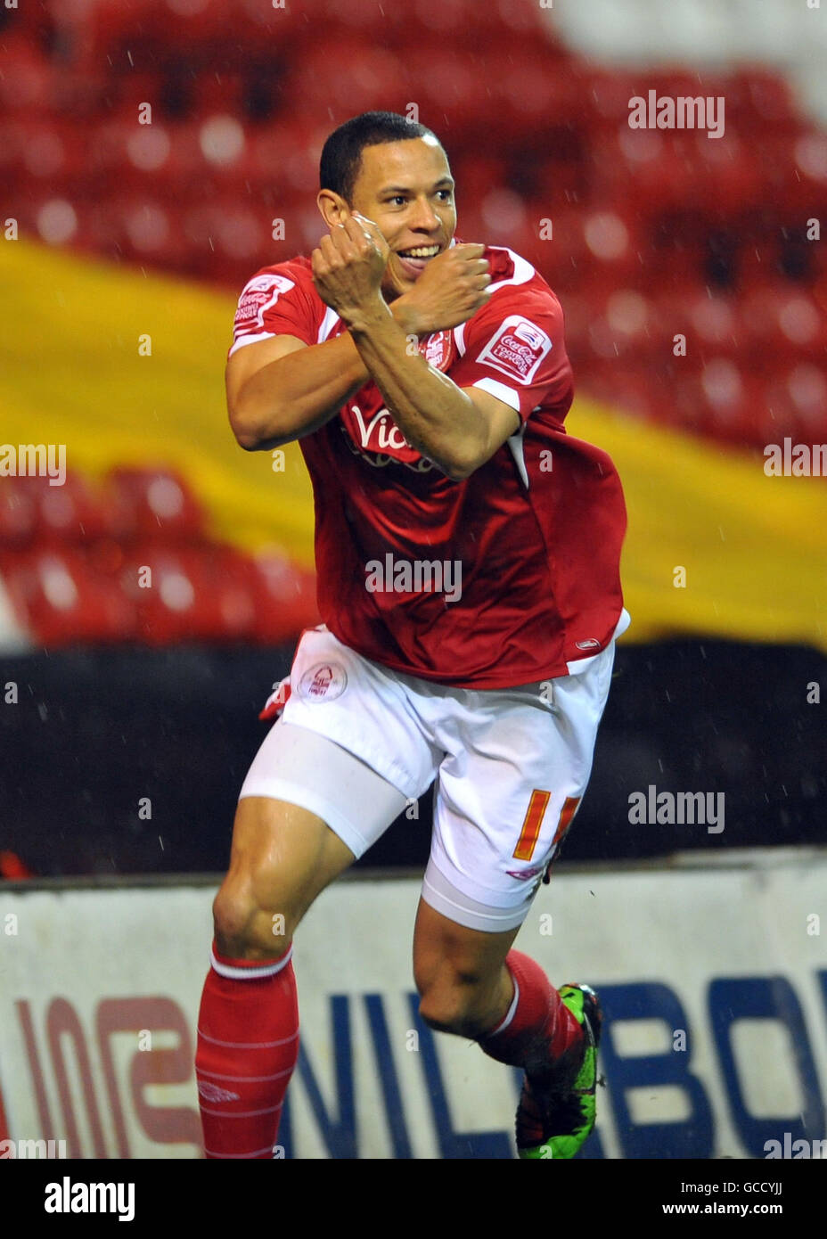 Nottingham Forest's Nathan Tyson celebrates scoring his sides second ...