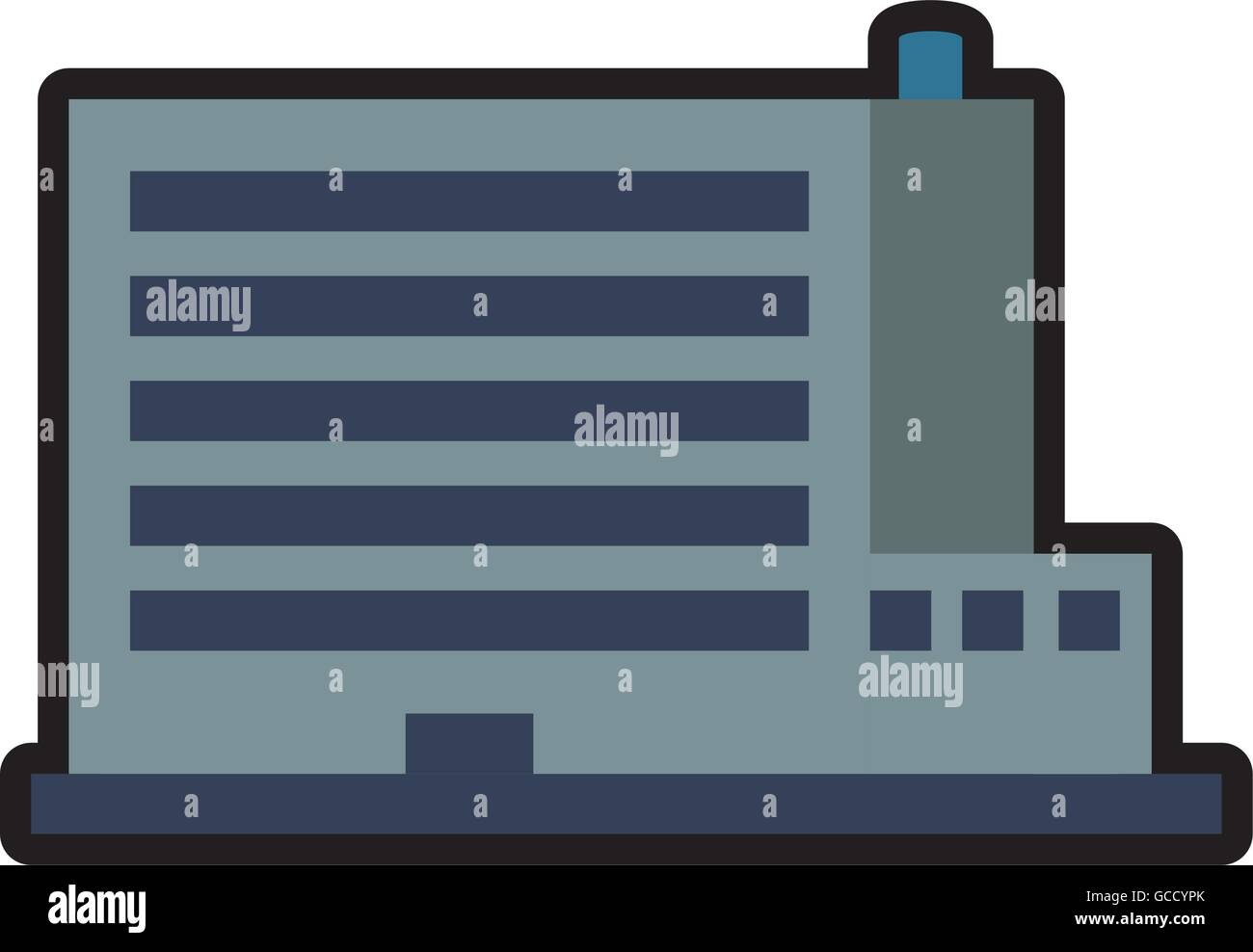 Plant building icon. Industry design. Vector graphic Stock Vector Image ...
