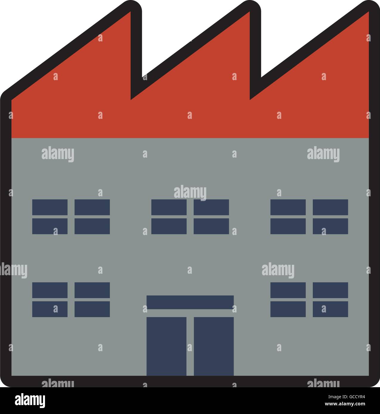 Plant building icon. Industry design. Vector graphic Stock Vector Image ...