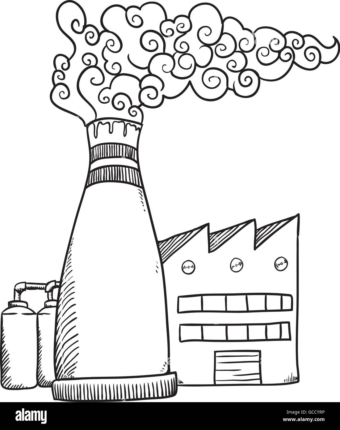 Plant building icon. Industry design. Vector graphic Stock Vector Image ...