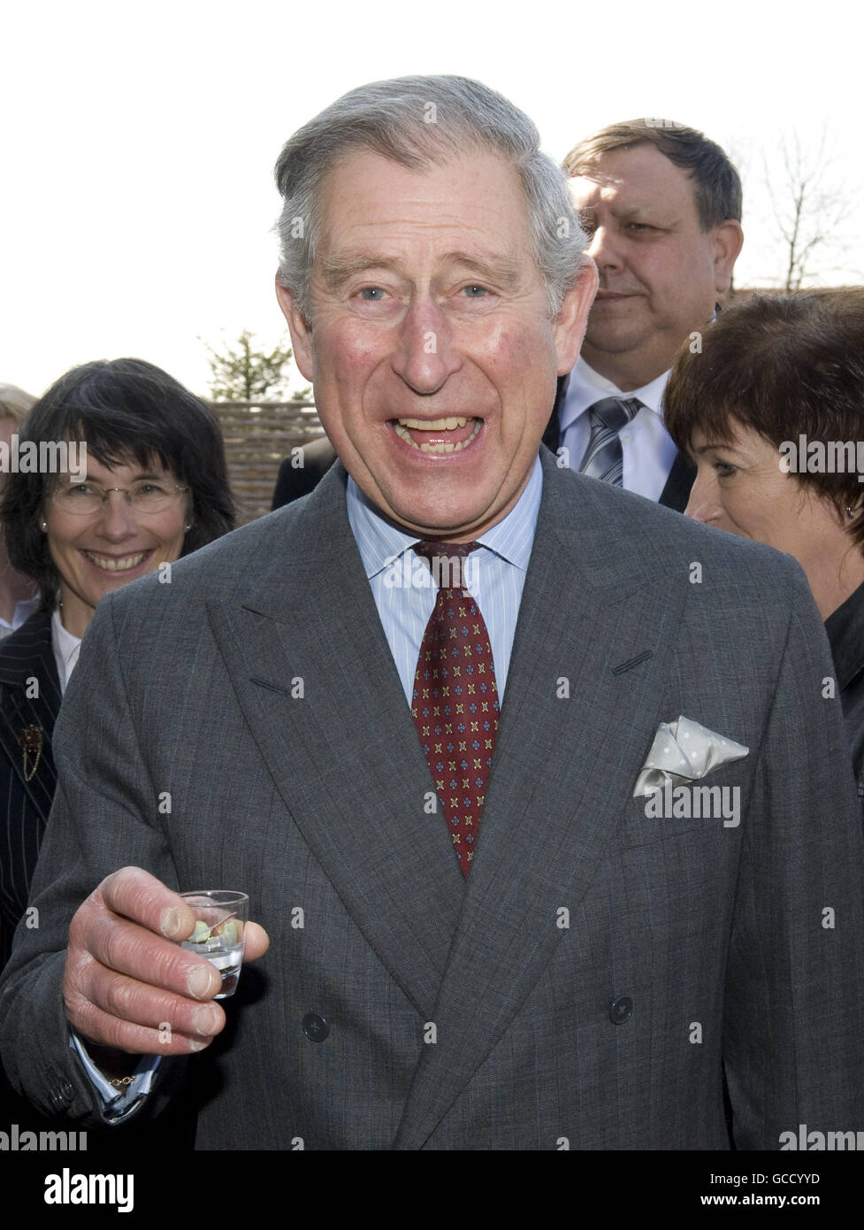The Prince of Wales during his visit to a bio-farm and cider house in ...