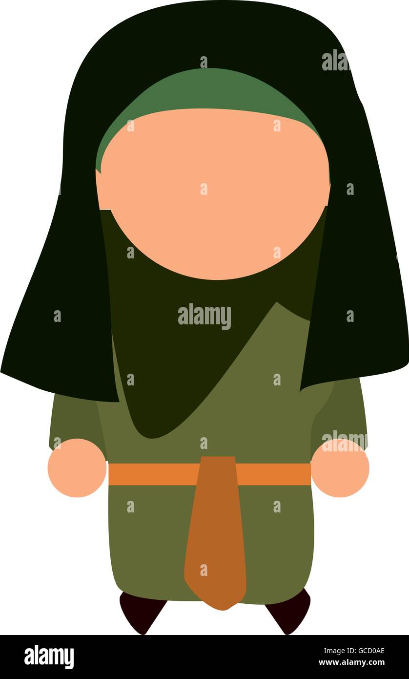 Woman cartoon icon. Israel culture design. Vector graphic Stock Vector ...