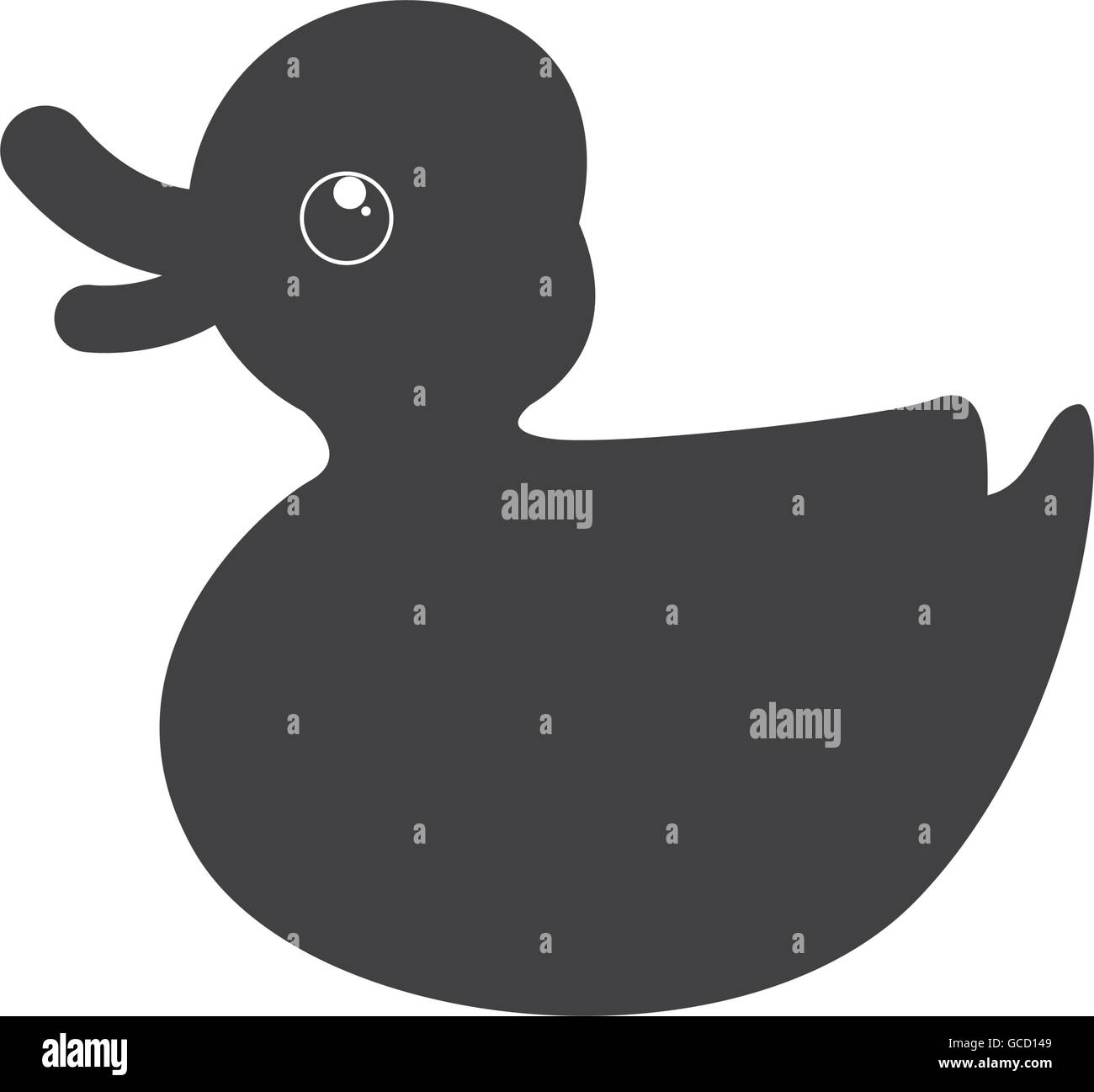 Cartoon duck icon. Animal concept. Vector graphic Stock Vector Image ...