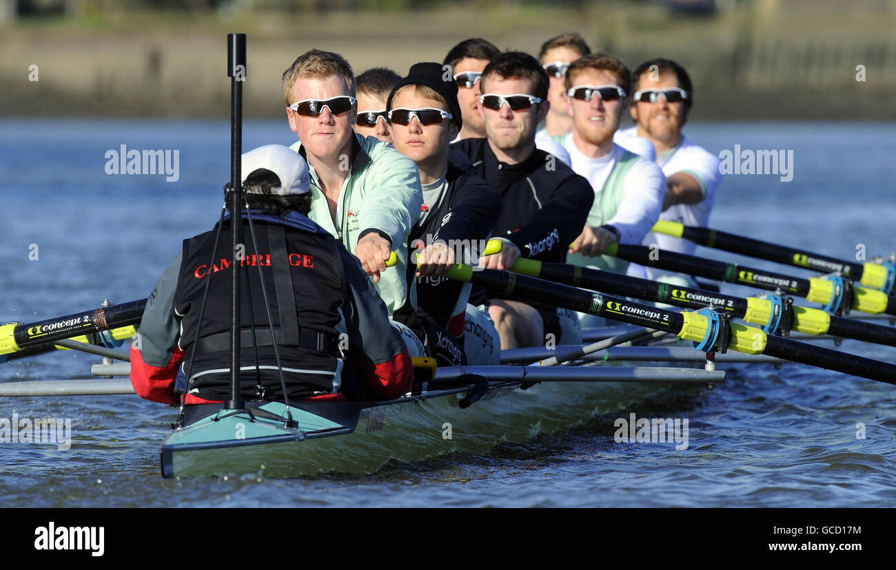 Rowing - 2010 Xchanging Boat Race - Training Session - River Thames ...